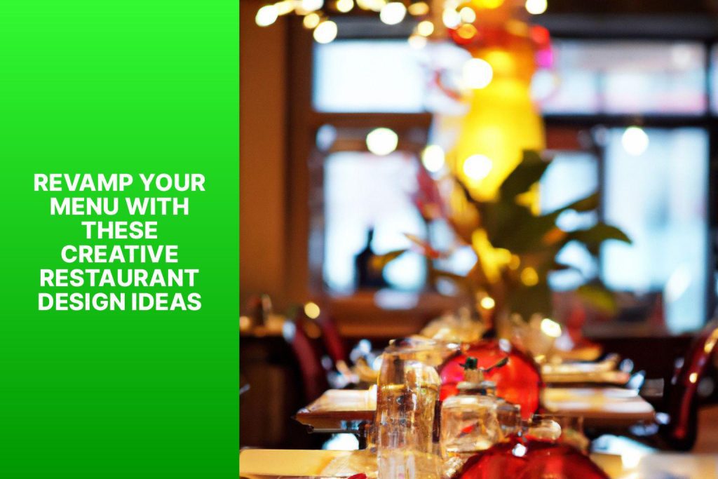 Revamp Your Menu with These Creative Restaurant Design Ideas - NGAZE AI